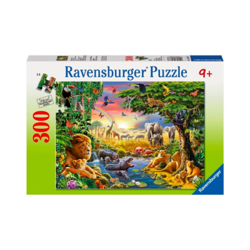 Ravensburger – 300 Piece Puzzle: An Evening At the Watering Hole ...