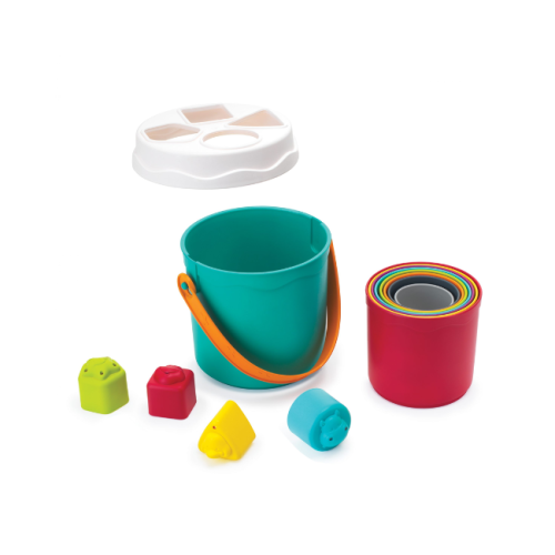 Infantino – Shape Sorting: Stack ‘n Nest Buckets | Little Knick Knacks