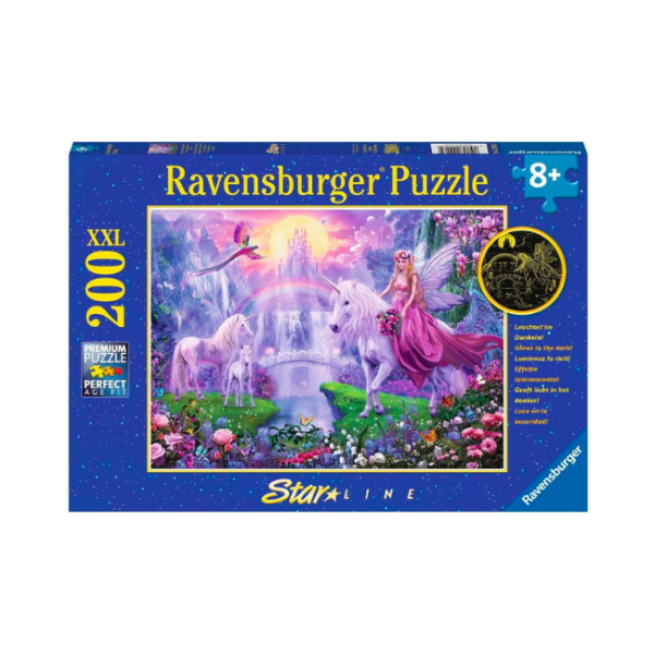 Ravensburger – 200 Piece Starline Puzzle: Unicorn Kingdom | Little ...