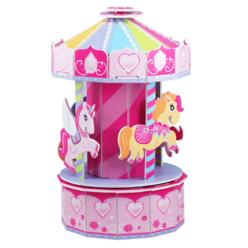 Pink Poppy – Build Your Own Spinning Carousel: Unicorns & Ponies ...