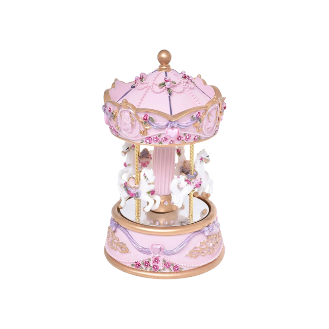 Musical Carousel – Small: Pink Mirror | Little Knick Knacks