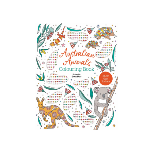 Colouring Book with Gems – Australian Animals | Little Knick Knacks