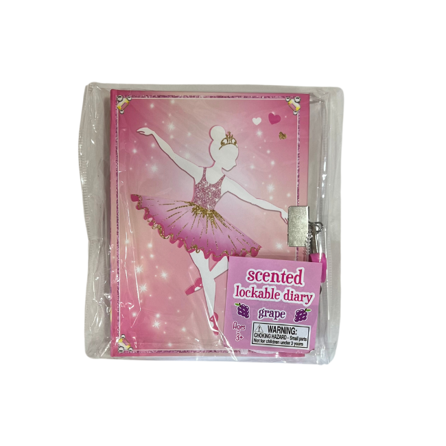 Pink Poppy – Scented Lockable Diary: Moonlight Ballet | Little Knick Knacks