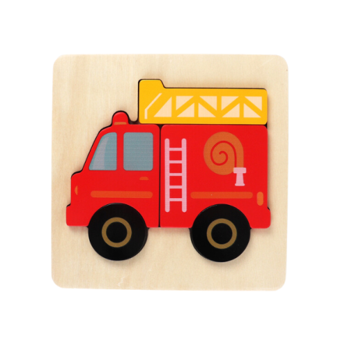 Kaper Kidz – Wooden Chunky Puzzle: Fire Engine | Little Knick Knacks