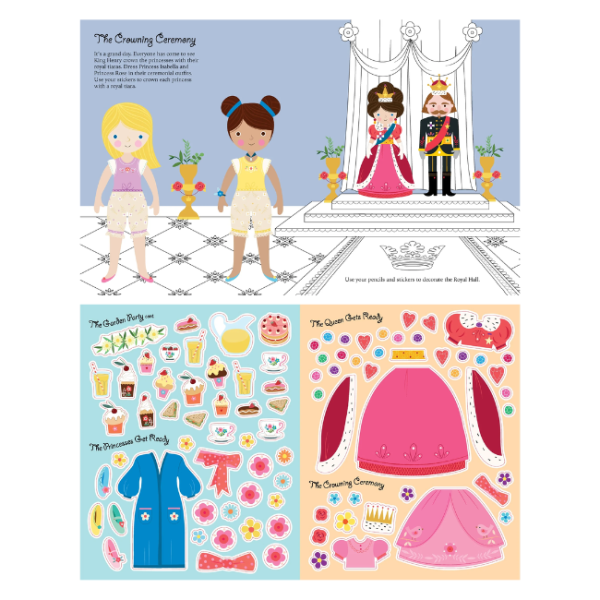 Sticker & Paper Doll Book – Dress Up: Princesses Vol. 1 | Little Knick ...