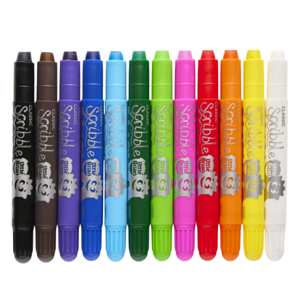 Little Brian – Paint Sticks: Scribble 12 Pack | Little Knick Knacks