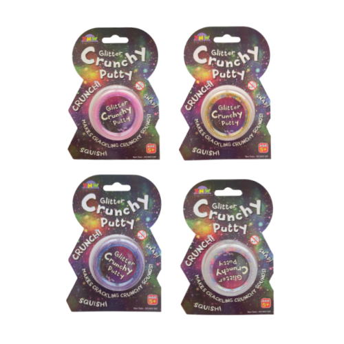 Slimes + Putties – Crunchy Glitter Putty: 15g | Little Knick Knacks