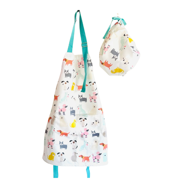 munchi – Kids Cooking Apron and Chef Hat Set: Puppy | Little Knick Knacks