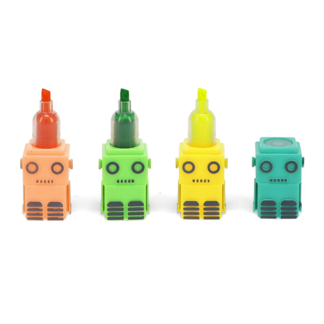 Rex London – Stackable Highlighters: Robot | Little Knick Knacks